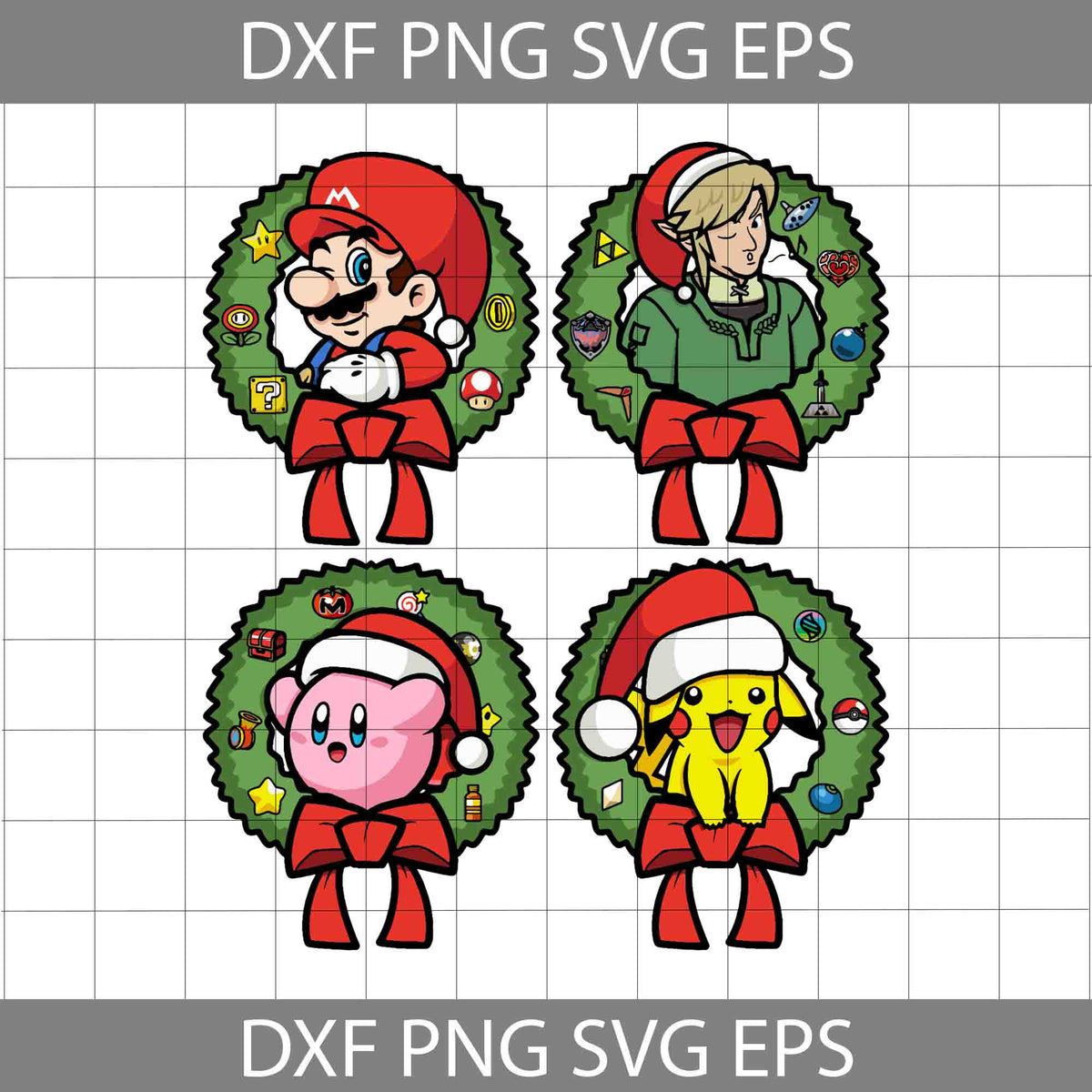 Super Mario Christmas Svg, Bundle, Game Svg, Christmas Svg, Gift Svg ...