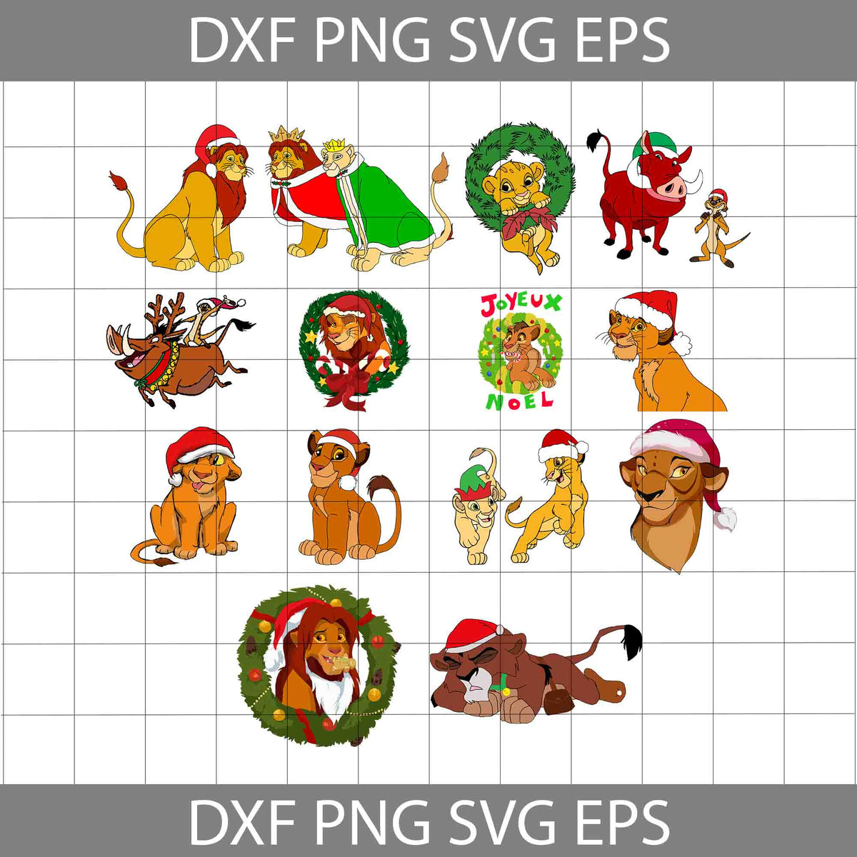 Simba Svg, The Lion King Svg, Bundle, Cartoon Svg, Christmas Svg, Gift ...