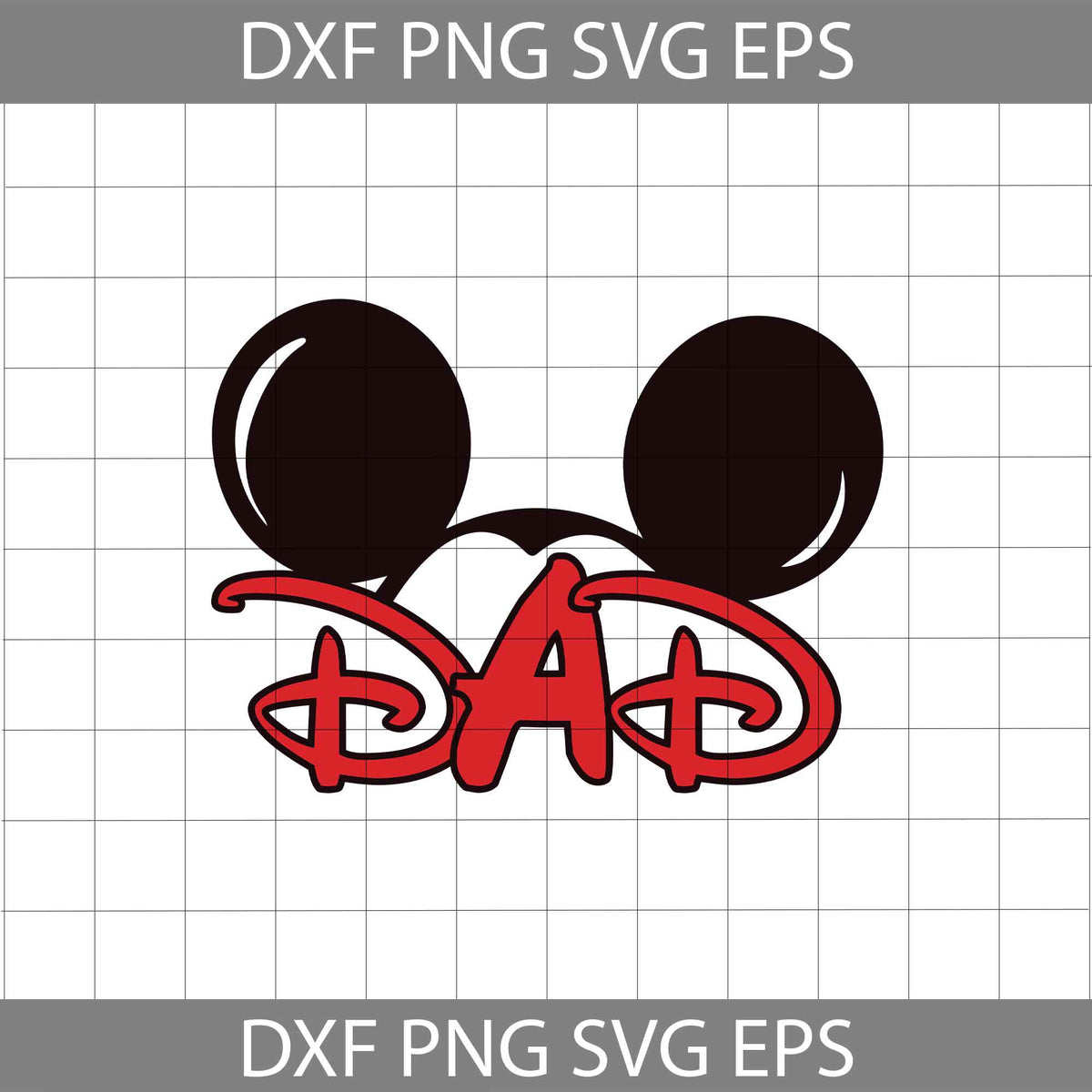 Mickey Mouse Dad Svg, Mickey Mouse Svg, dad Svg, father's day svg ...