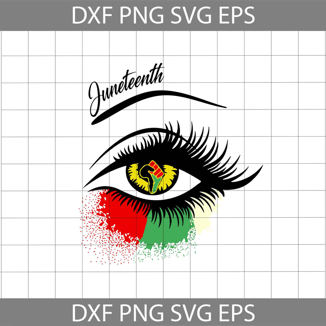 Juneteenth Eye Svg, Black Girl Svg, Juneteenth Svg, African American ...