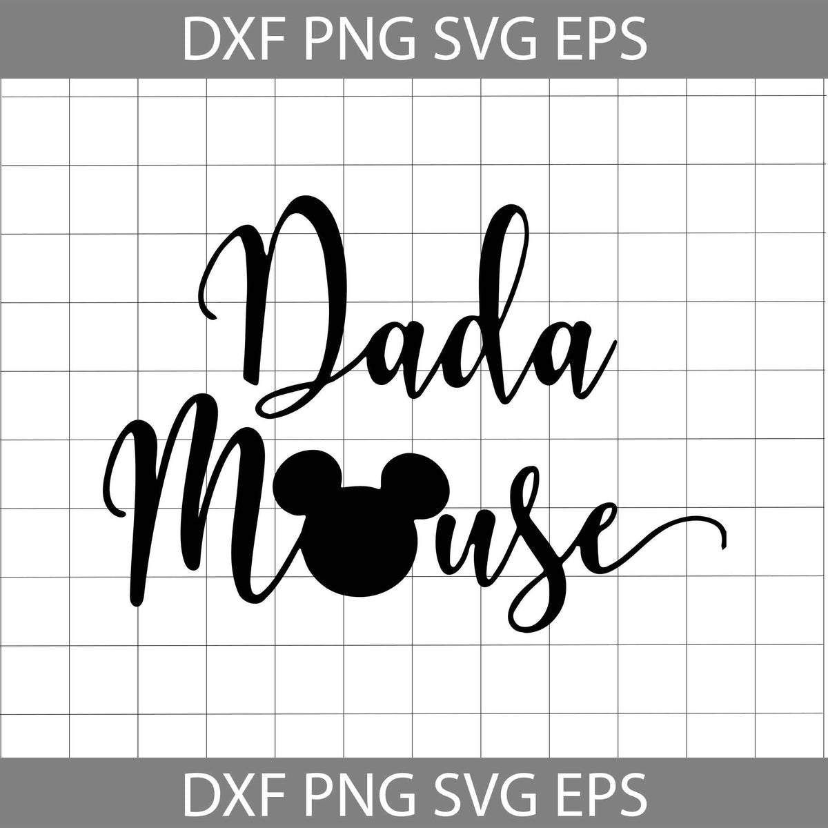 Dada mouse svg, Daddy svg, Dad svg, Father Svg, Father's Day svg ...