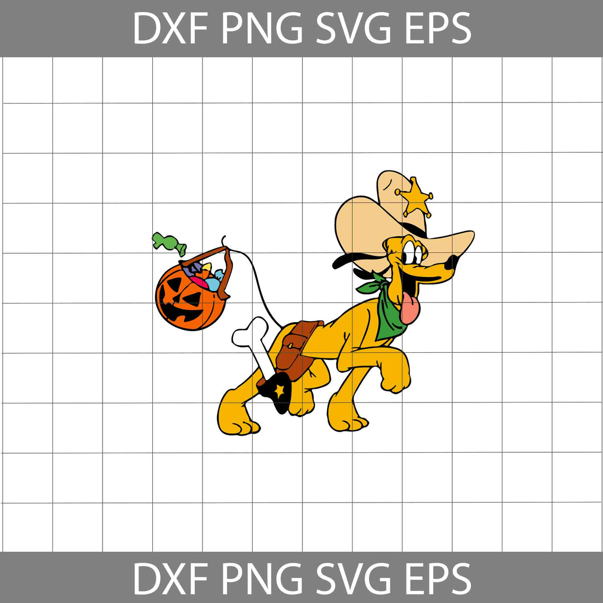 Cowboy Pluto Svg, Pluto svg, cartoon Svg, Halloween svg, Halloween Gift ...