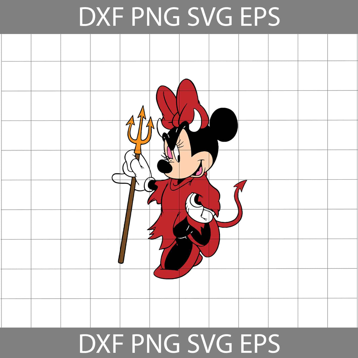 Devil Minnie Cosplay Svg, Mouse Cuties Svg, Halloween svg, Halloween ...