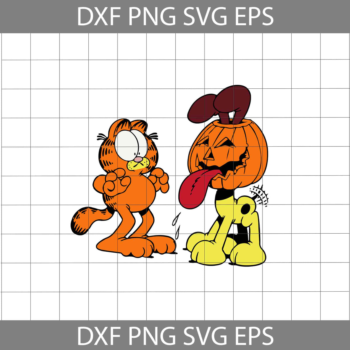 Garfield and odie cosplay svg, Tiger and dog cuties svg, halloween svg ...