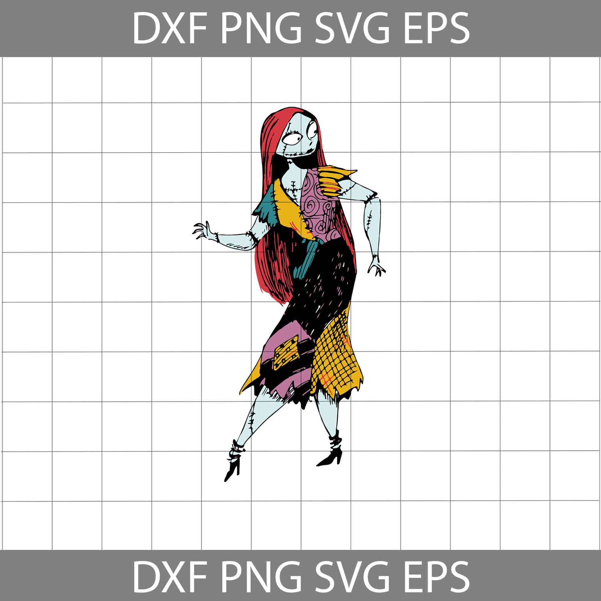 Sally Svg, Tim Burton Svg, Halloween Svg, Halloween Gift Svg, Cricut ...