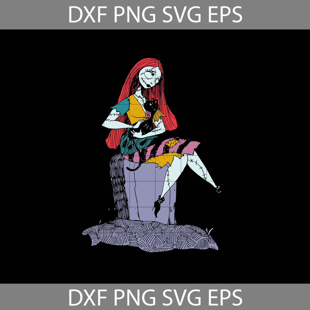 Sally Svg, Tim Burton Svg, Halloween Svg, Halloween Gift Svg, Cricut ...