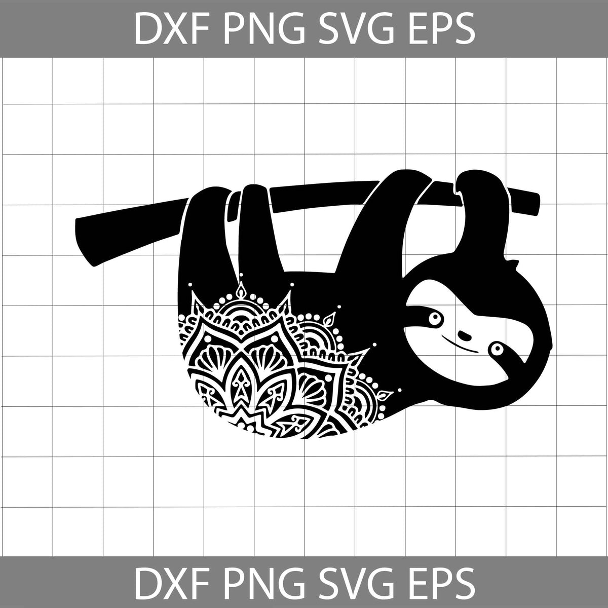 Sloth mandala svg, Mandala svg, Zentangle Svg, sloth svg, cricut file ...