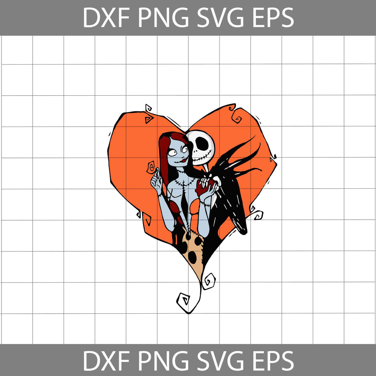 Jack And Sally Svg, Tim Burton Svg, Couple Halloween Svg, Halloween Svg ...