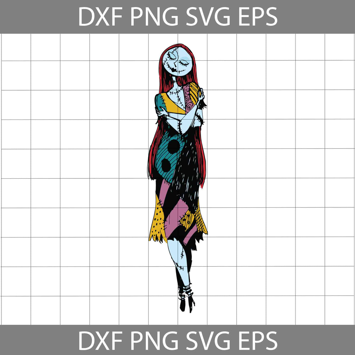 Sally Svg, Tim Burton Svg, Halloween Svg, Halloween Gift Svg, Cricut ...