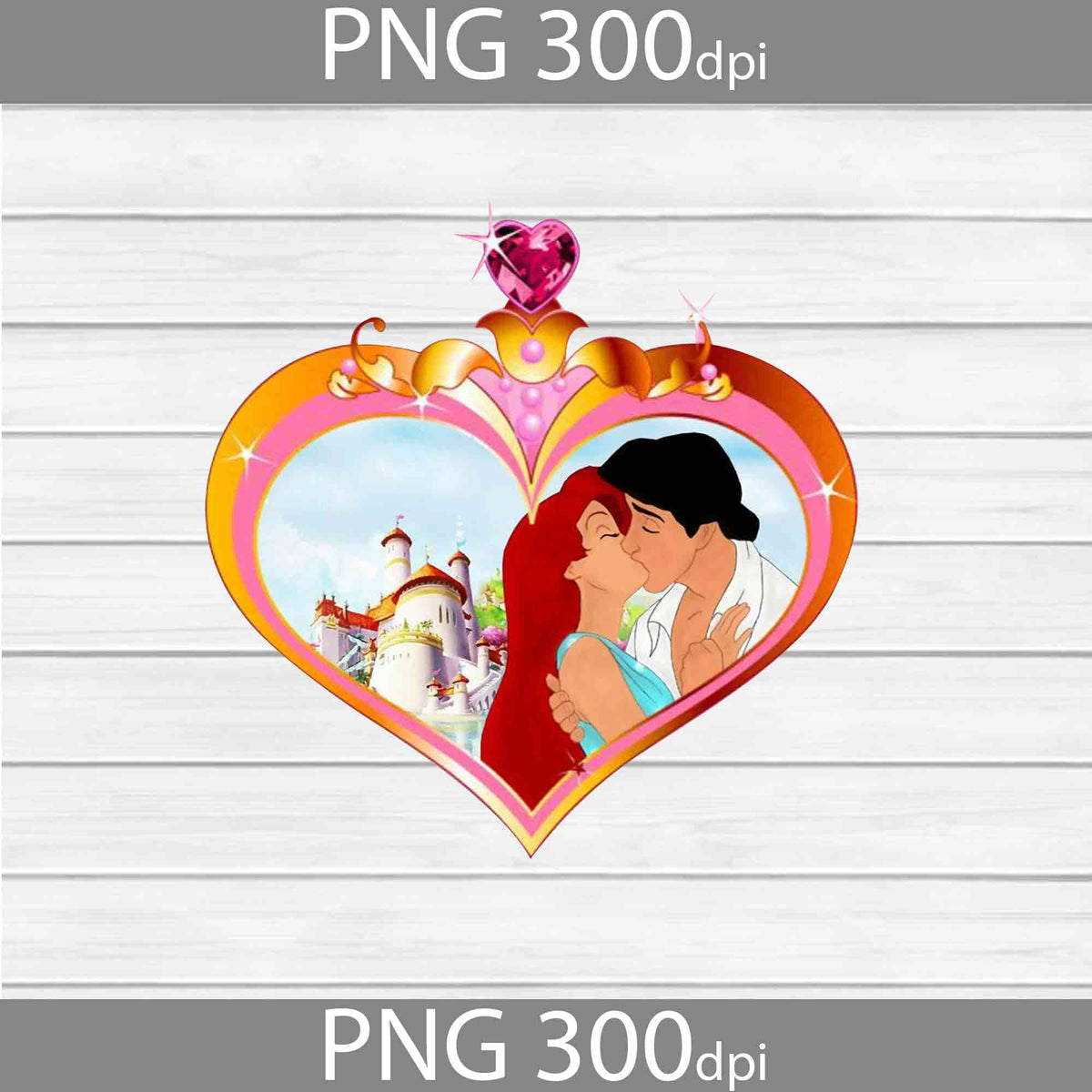 Ariel And Eric Png, Princess Love Png, Cartoon Png, Valentine's day Png ...