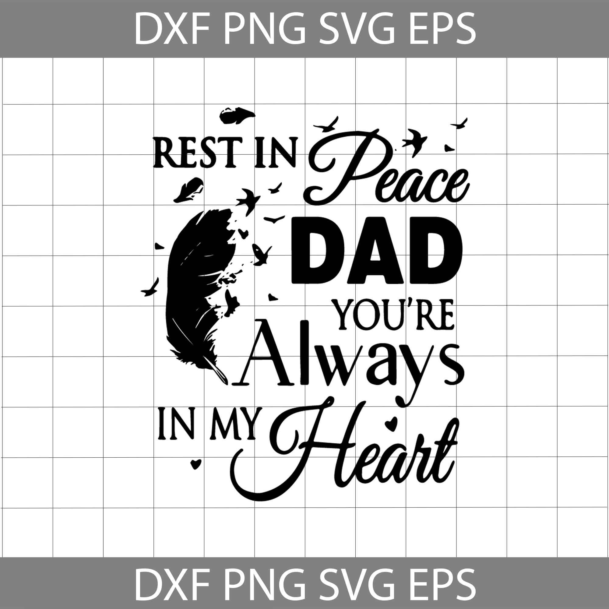 Rip Dad Svg