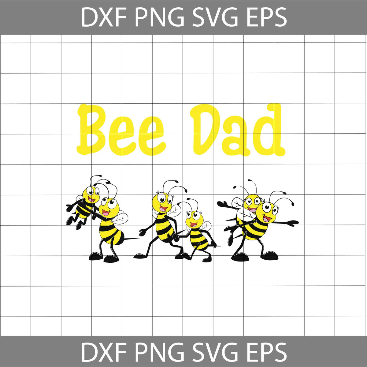 Bee Dad svg, father's Day Svg, cricut file, clipart, svg, png, eps, dxf ...