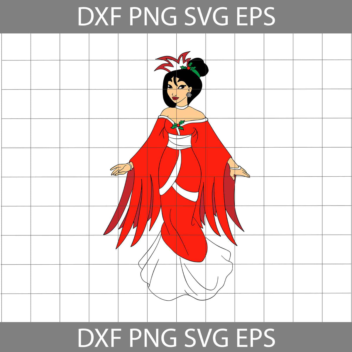 Mulan Svg, Princess SVg, Cartoon Svg, Christmas Svg, Gift Svg, Cricut ...