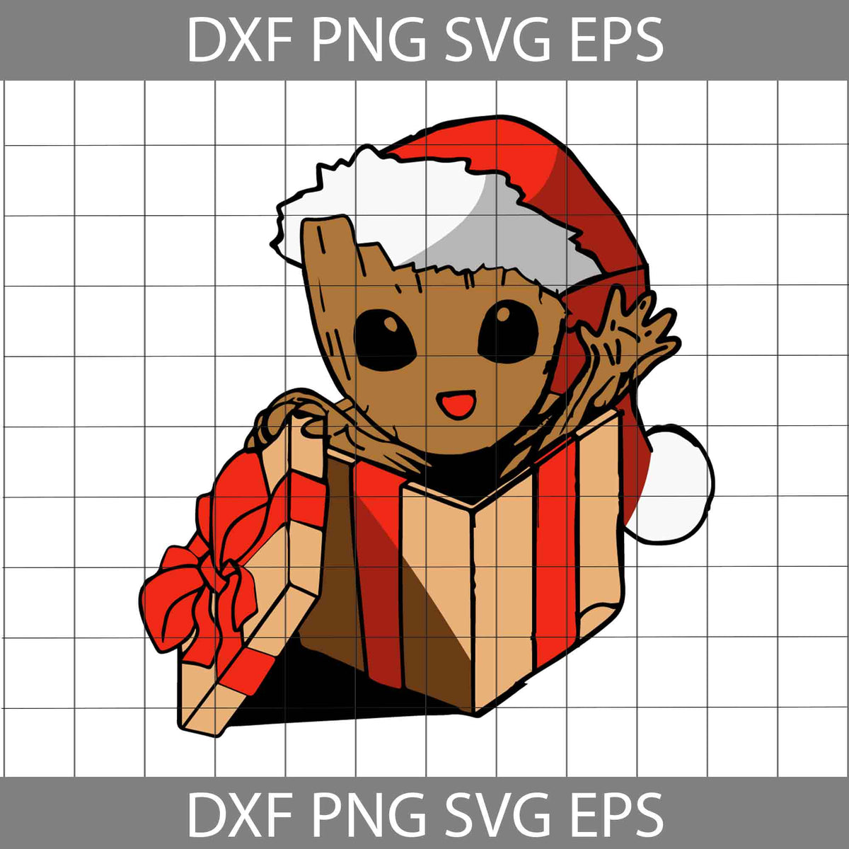 Baby Groot Christmas Gift Box Svg, Groot SVg, Cartoon SVg, Christmas ...