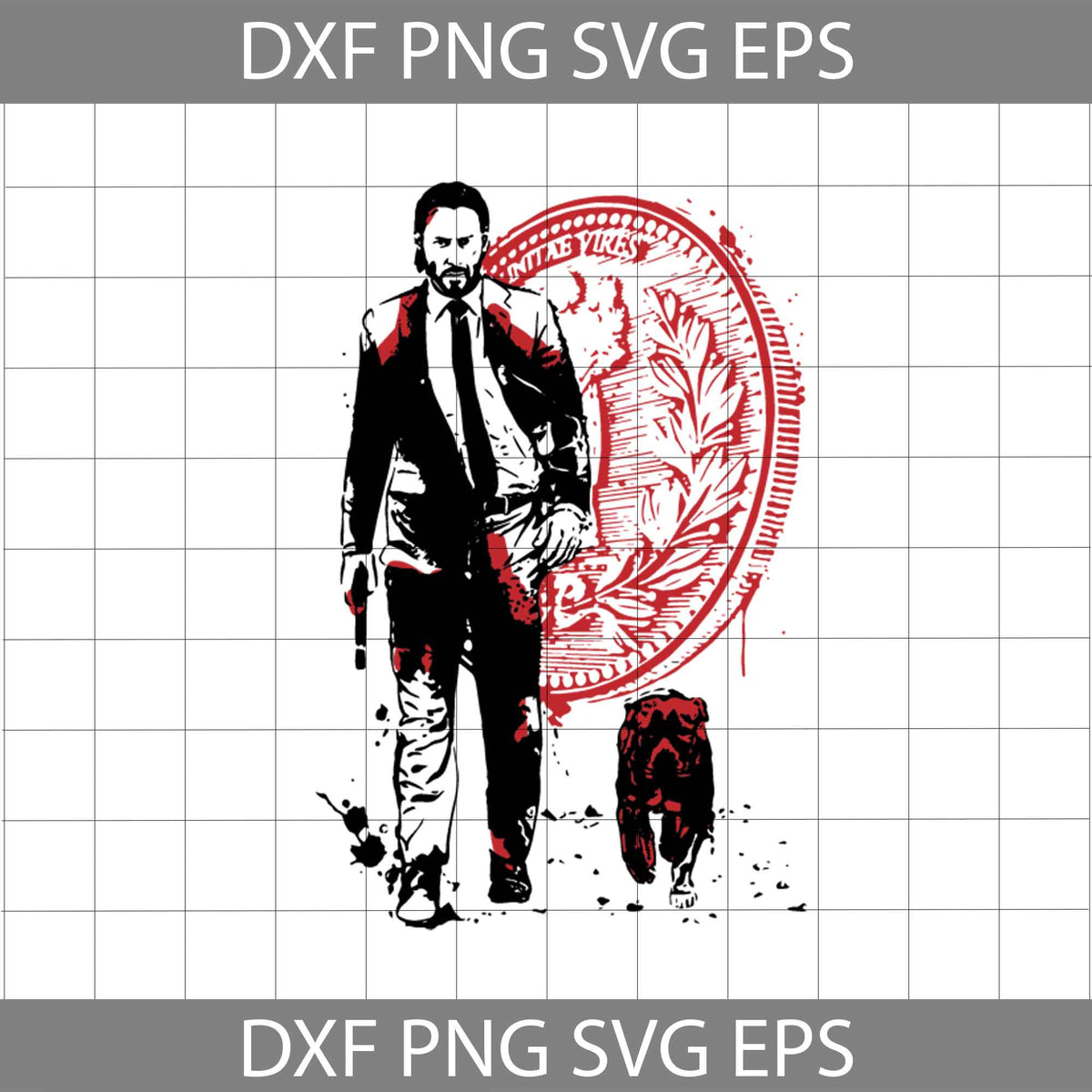 John Wick And Dog Svg, John Wick And Pitbull Svg, John Wick svg, TV Svg ...