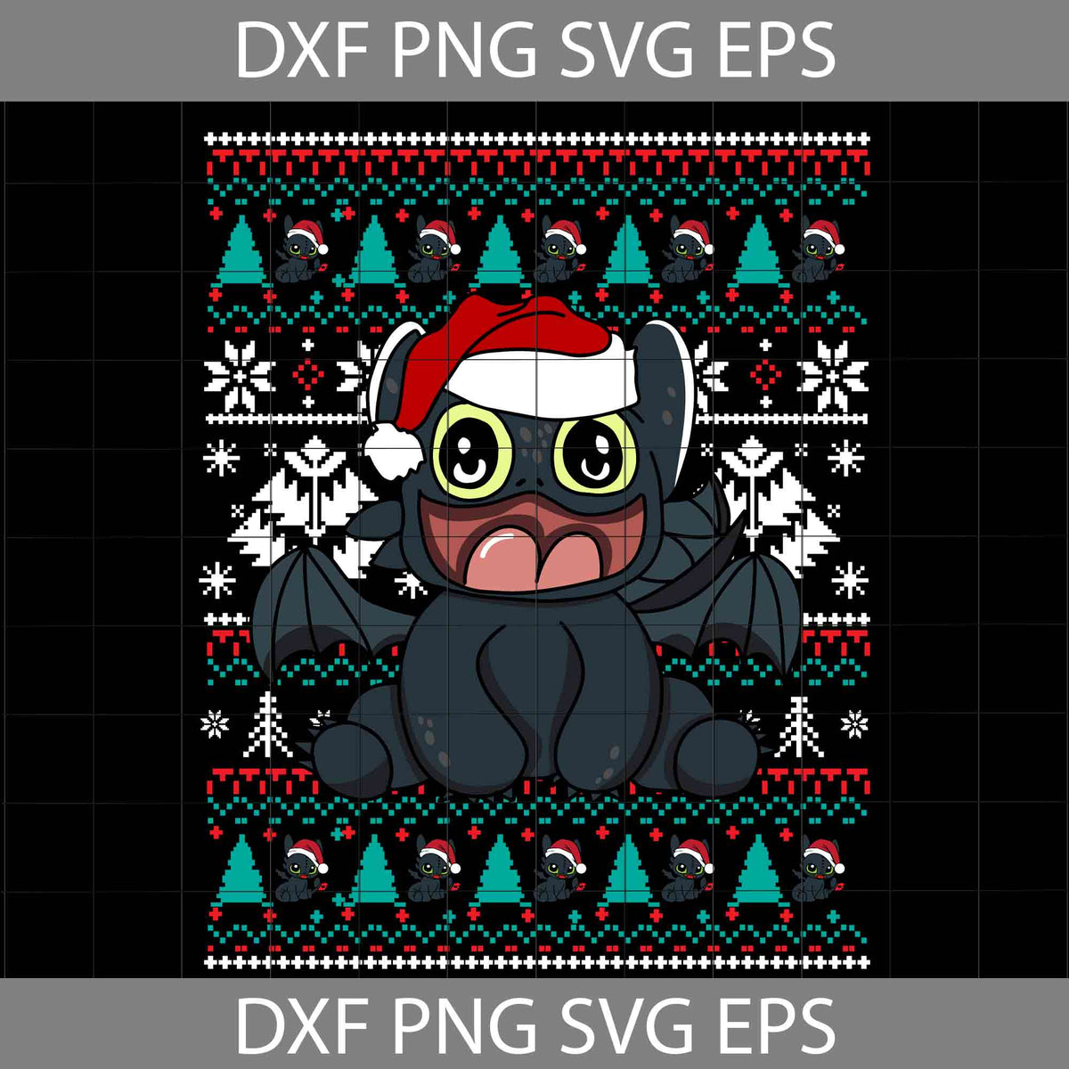 Toothless SVg, Ugly Christmas Svg, Christmas Svg, Gift SVg, Cricut File ...