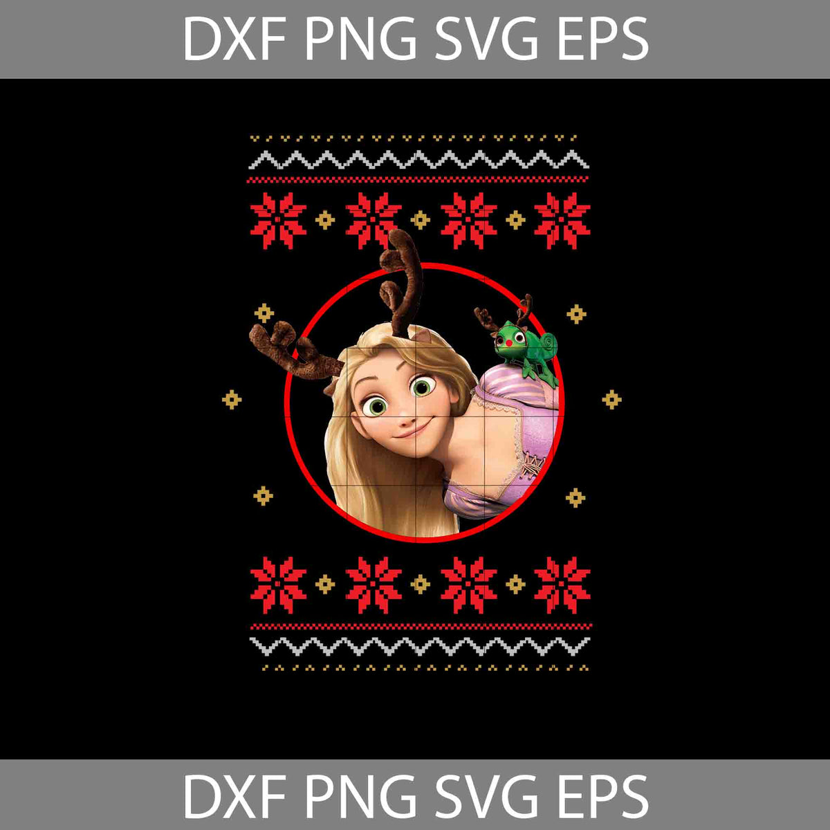 Princess Ugly Christmas Png, Rapunzel Png, Princess Png, Cartoon Png ...