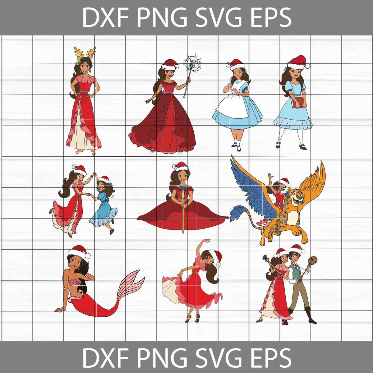 Elena Santa Svg, Isabel svg, Mateo svg, Migs svg, Naomi svg, Elena of ...