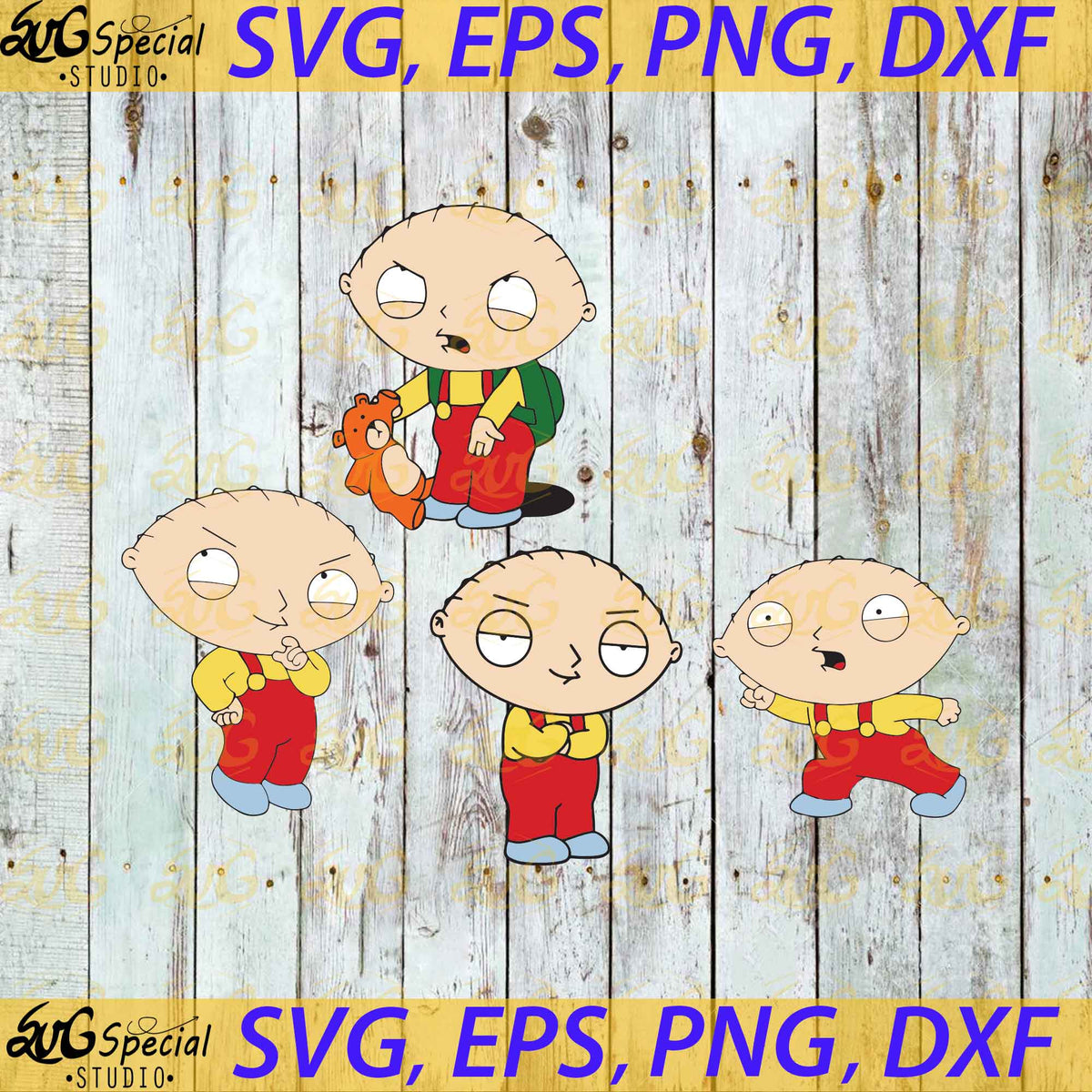 Stewie Griffin Svg, Cartoon Svg, Bundle, Cricut File, Clip Art, Chibi ...