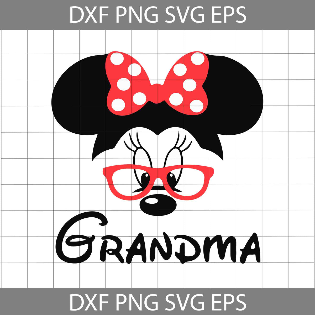 Grandma Svg, Minnie Grandma Mouse Svg , Mickey Mouse Svg, Grandma ...