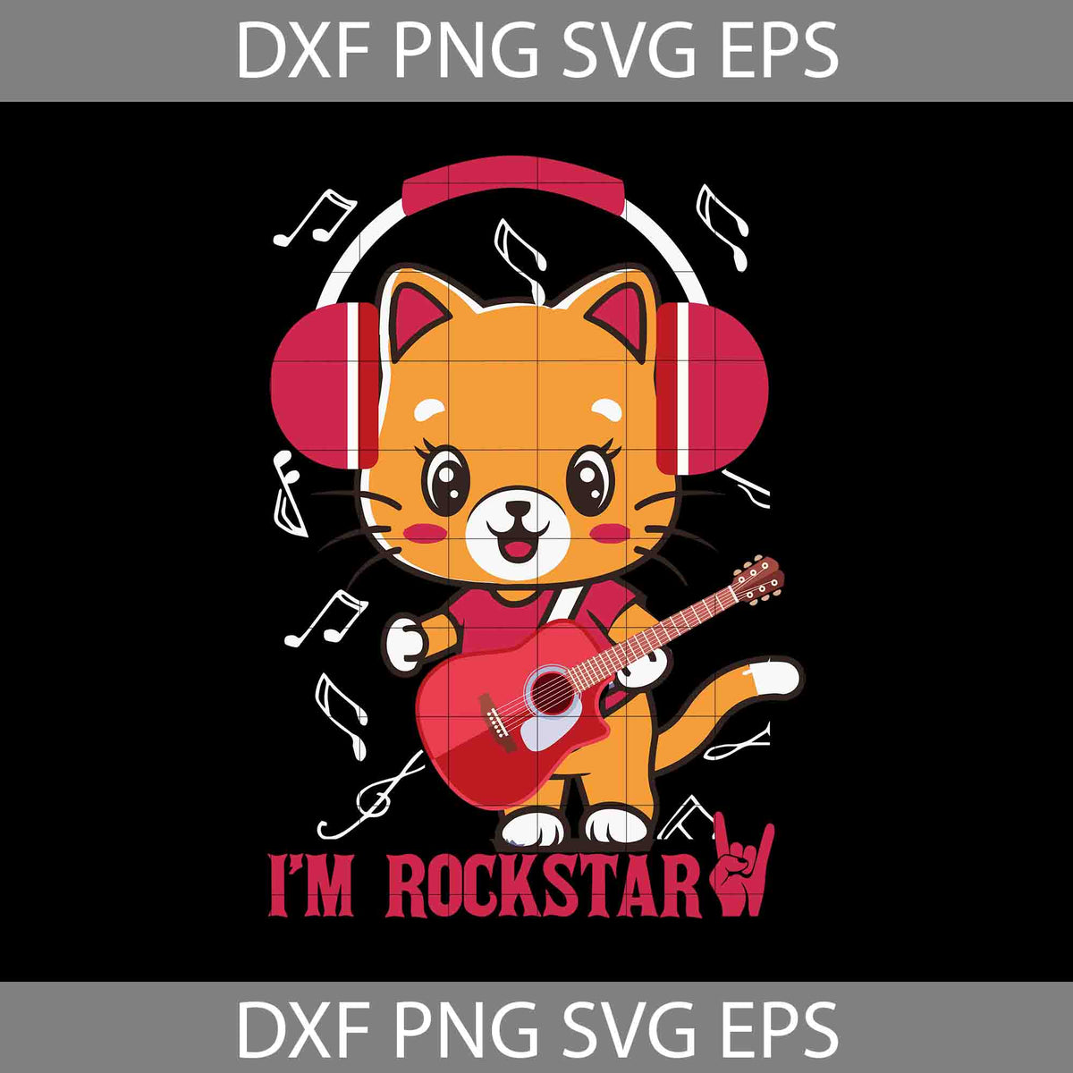 I'm Rockstar Svg, Cat Lover Svg, Cat Svg, Animal Svg, cricut File ...