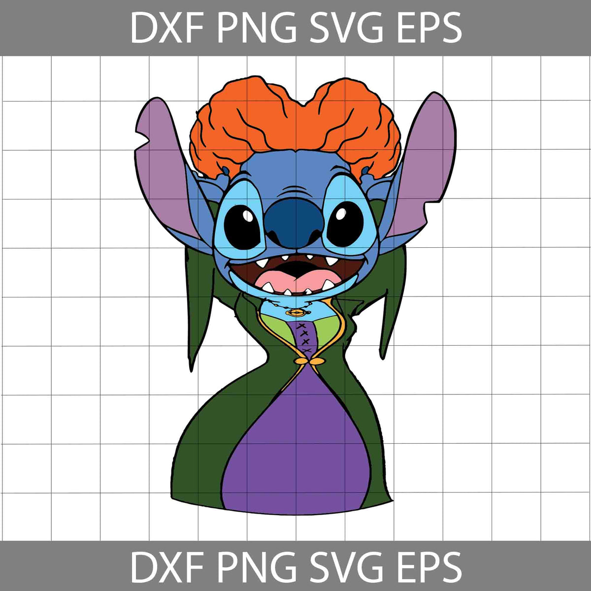 Stitch Inspired Winifred Sanderson Svg, Hocus Pocus svg, Sanderson ...