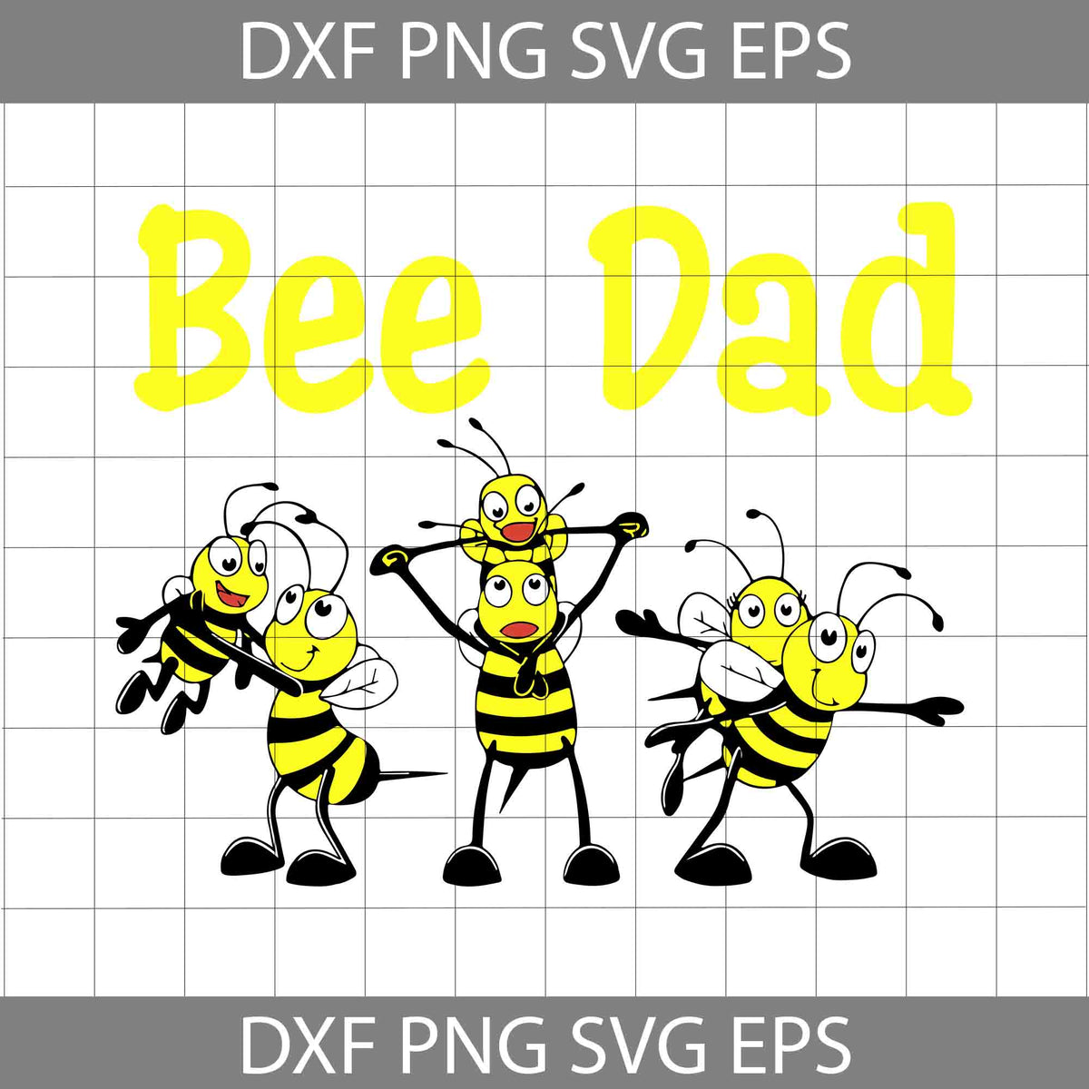 Bee Dad svg, dad svg, Father's day svg, cricut file, clipart, svg, png ...