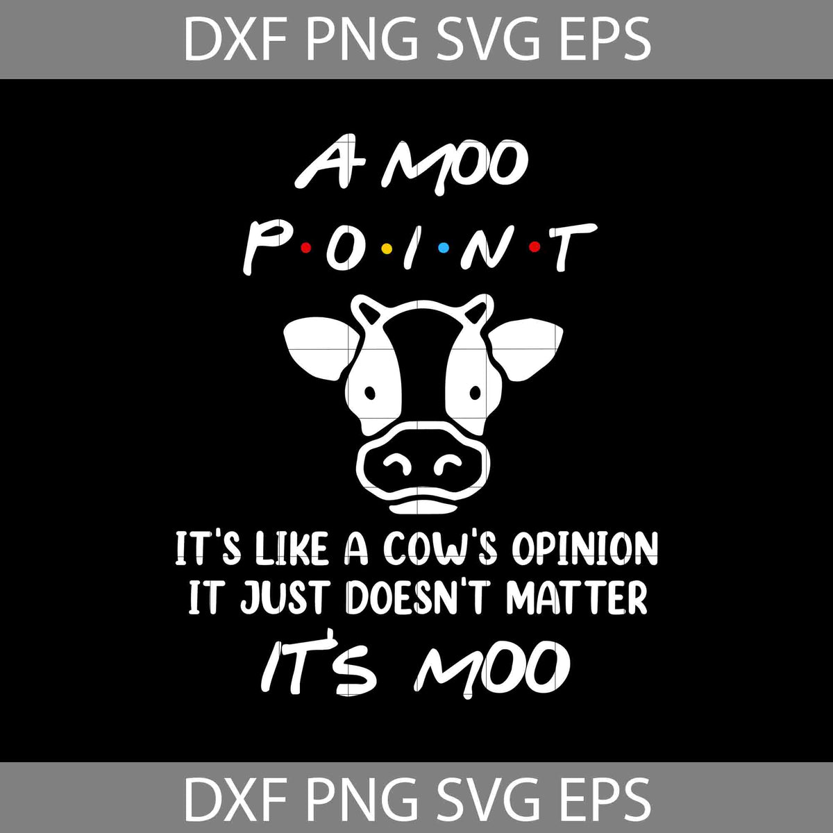 A Moo Point It’s Loke A Cow’s opinion It just doesn't matter it's moo ...