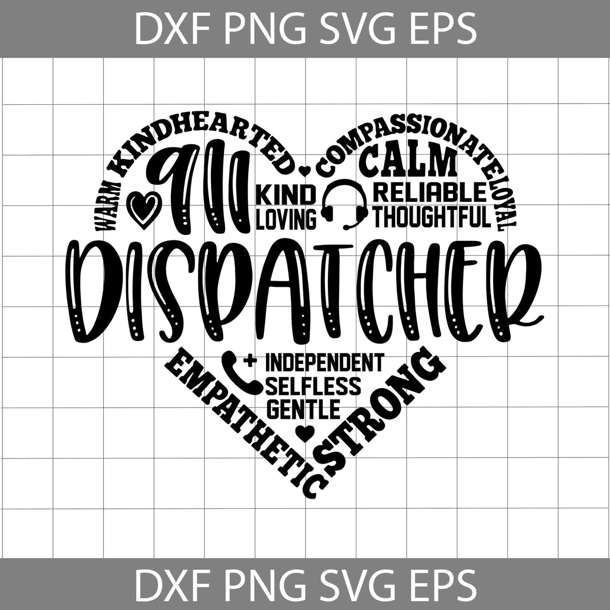 Dispatcher heart Svg, dispatcher svg, jobs Svg, cricut file, clipart ...