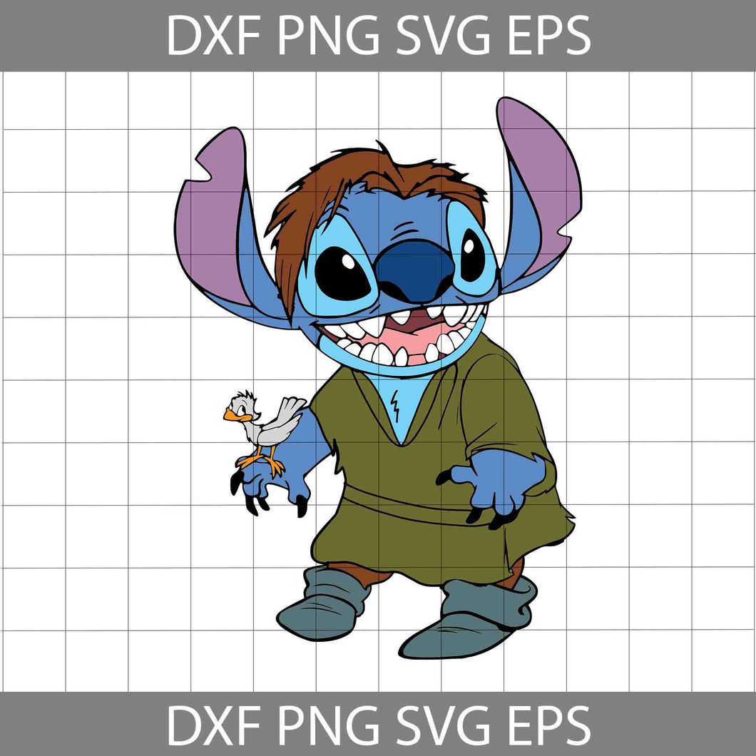Stitch Inspired Quasimodo svg, The Hunchback of Notre-Dame Svg, Cartoon ...