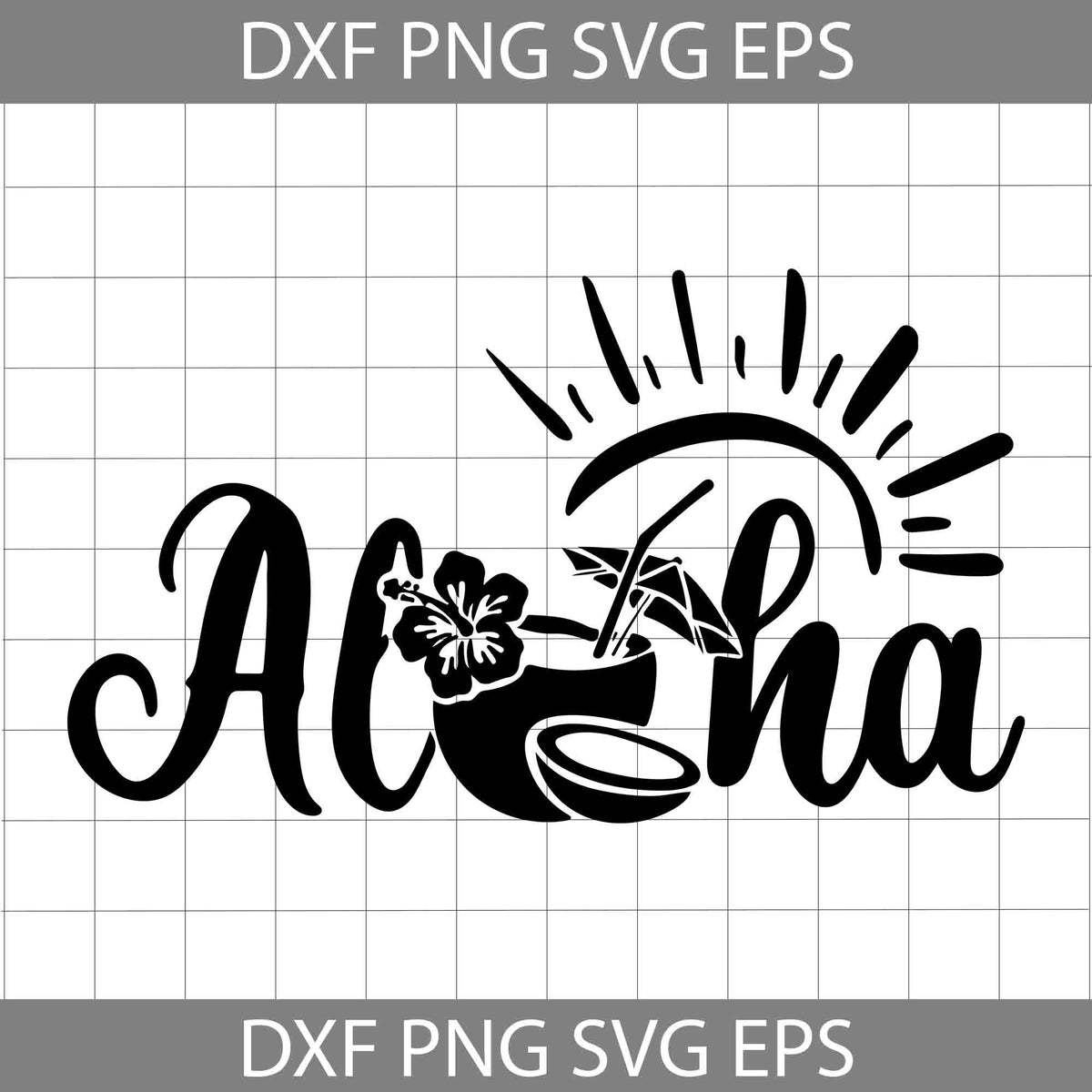 Aloha Svg, Summer svg, Vacation svg, cricut file, clipart, svg, png ...